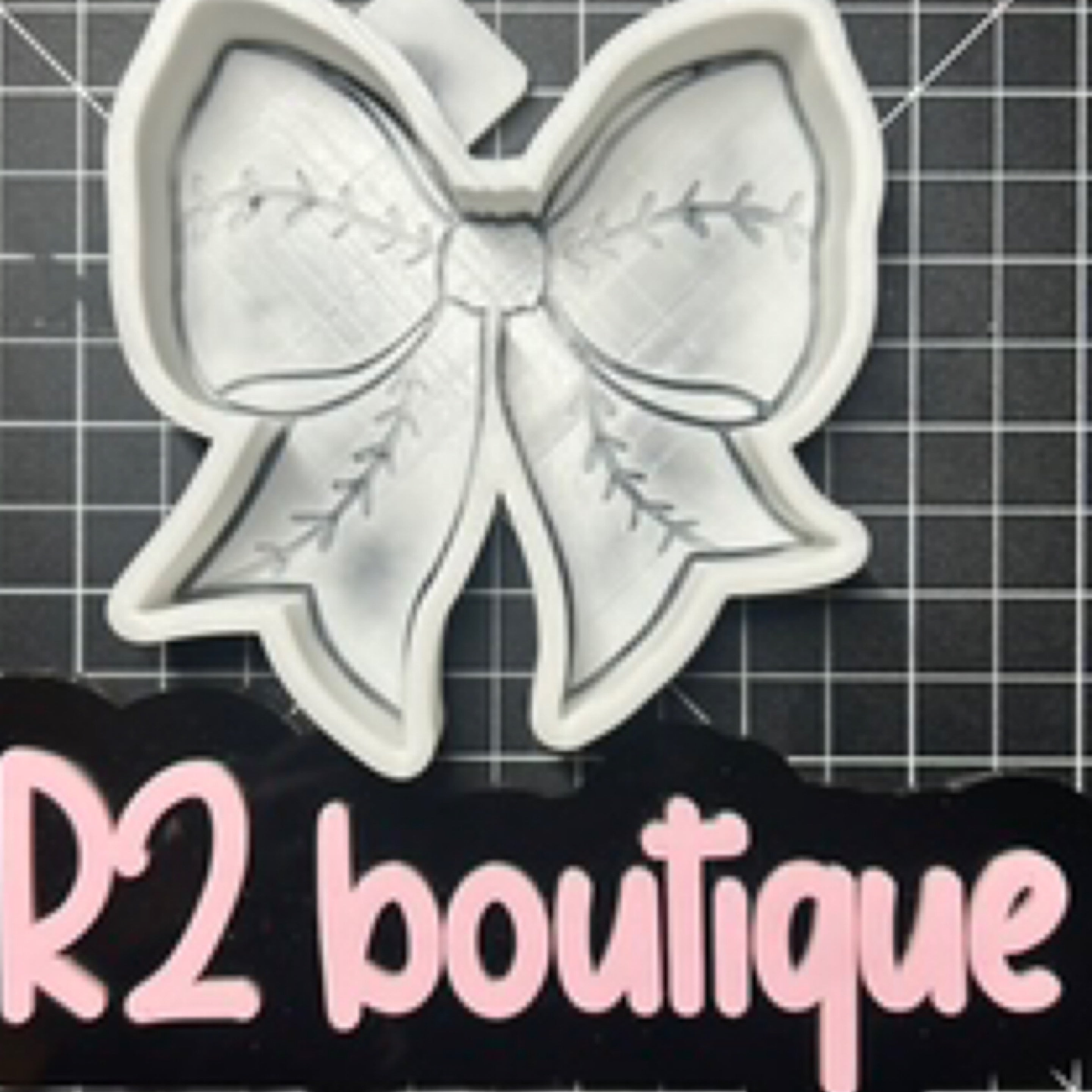 Baseball bow mold | R2 Boutique